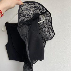 Milly | Tops | Milly Crop Top Fringe Shoulder Brand New Small | Poshmark